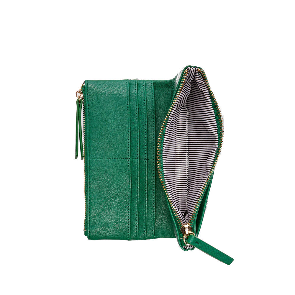 LOUENHIDE DELTA WALLET GREEN - Lamey Wellehan Shoes