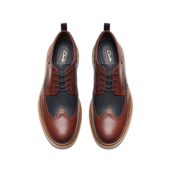 CLARKS CHANTRY WING OXFORD BRITISH TAN COMBINATION - MENS - Lamey ...