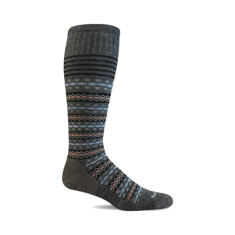 SOCKWELL MINI FAIRISLE KNEE HI SOCKS CHARCOAL 15-20 MM - ADULT - Lamey ...