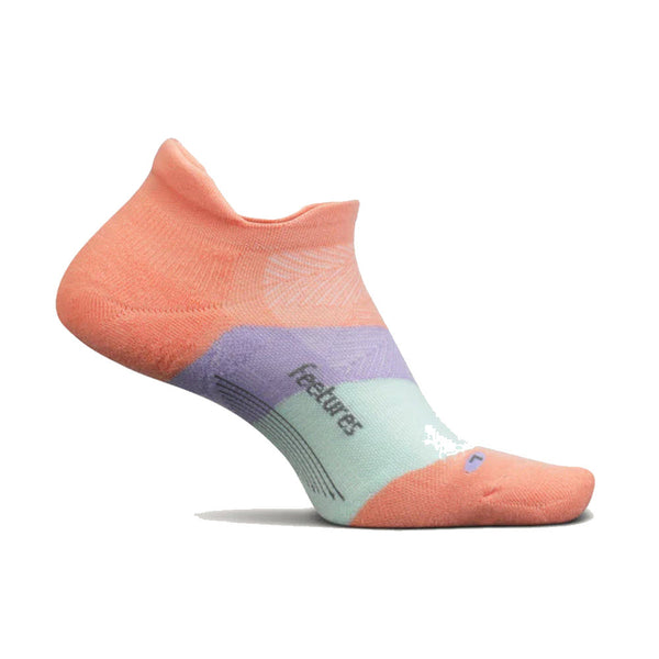 FEETURES ELITE MAX CUSHION NO SHOW TAB SOCKS POP PEACH - WOMENS - Lamey ...